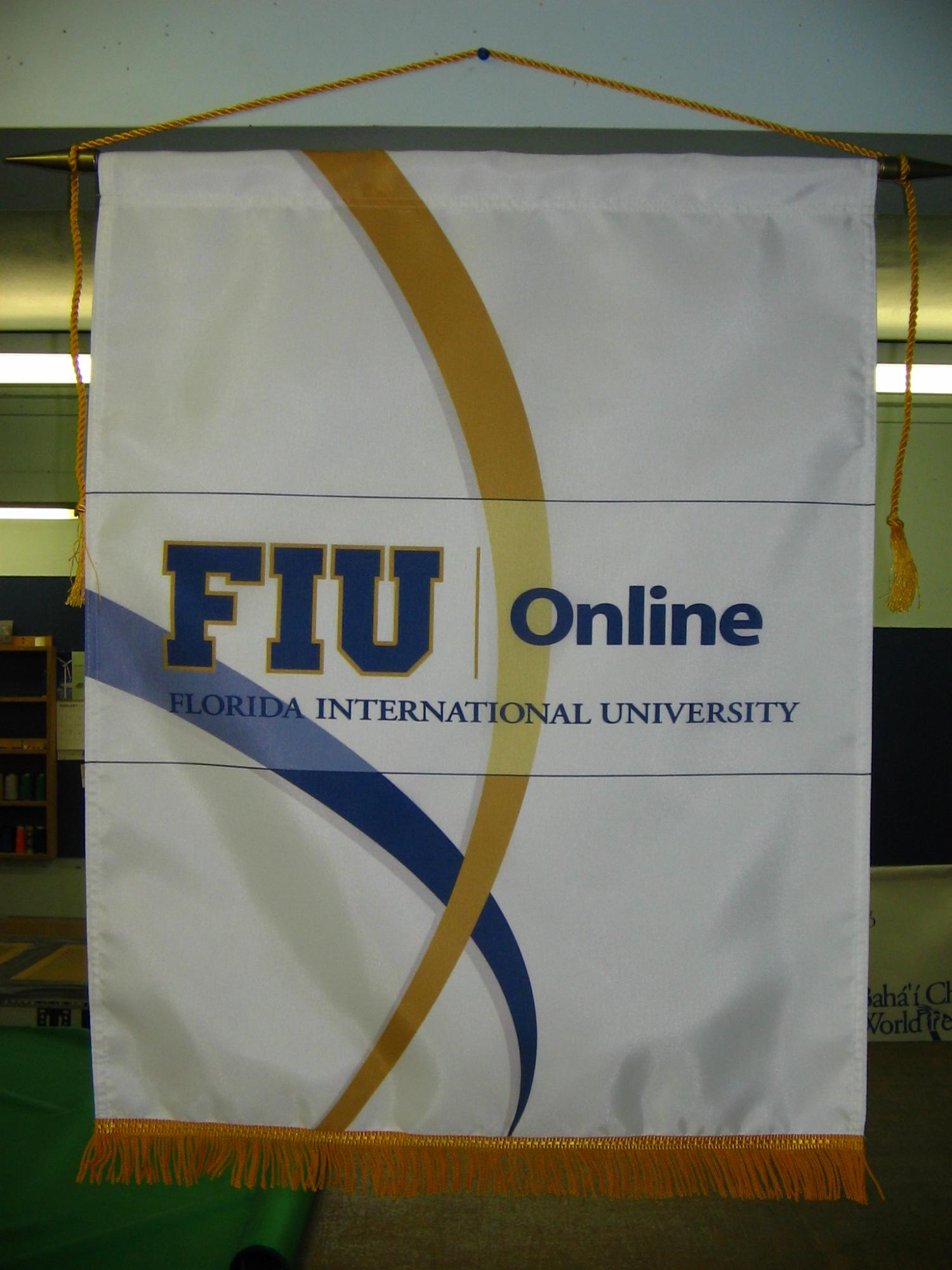 Podium Banners - Dye-sublimation printed and Pigment Ink printed